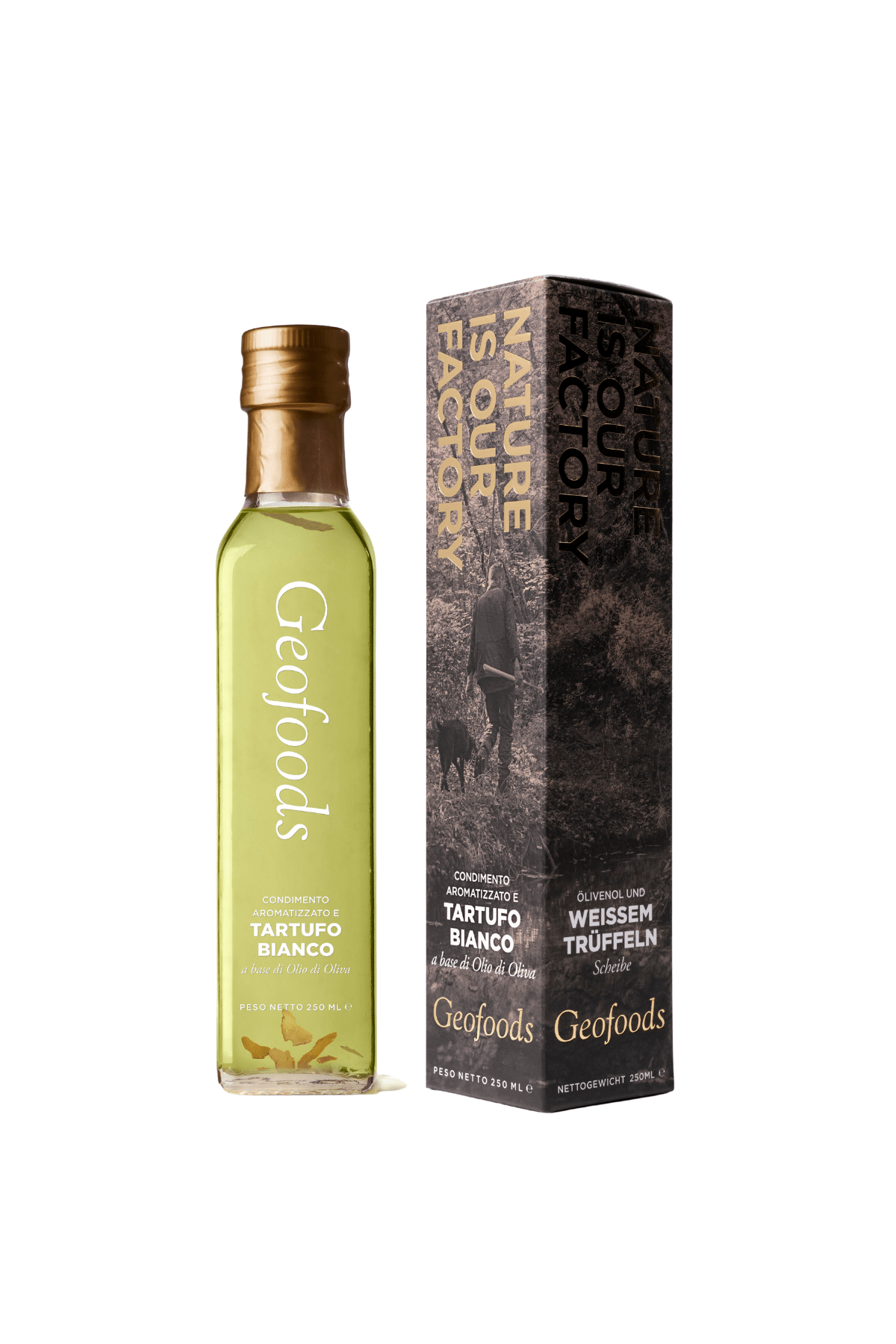 Geofoods White Truffle Olive Oil w. slice Geo – House of Exte USA